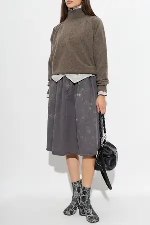 MAISON MARGIELA Denim Skirt With A 'vintage' Effect