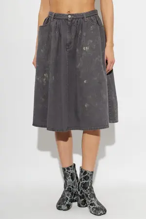 MAISON MARGIELA Denim Skirt With A 'vintage' Effect