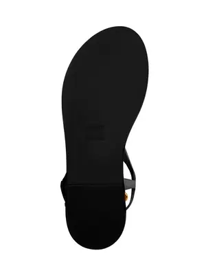 Schutz Lys Chain-detailed Leather Flat Sandals