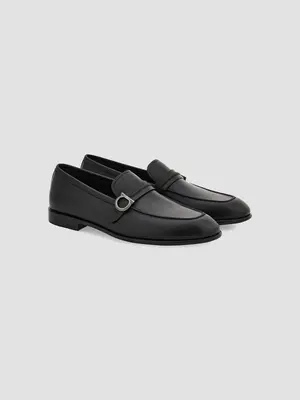 FERRAGAMO Venice Gancini Leather Loafers
