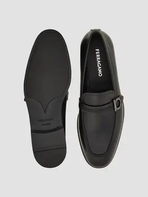 FERRAGAMO Venice Gancini Leather Loafers