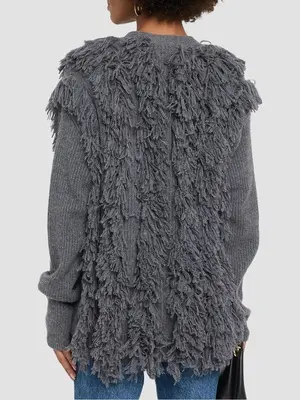 LISA YANG Soreia Cashmere Fringe Cardigan
