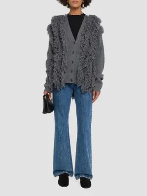 LISA YANG Soreia Cashmere Fringe Cardigan