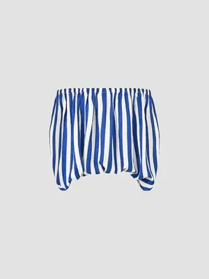 Camilla Striped Off-the-shoulder Top