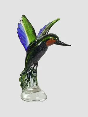 DALE TIFFANY Hummingbird Art Glass Figurine