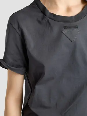 Prada Shapeable Gart-dyed Jersey T-shirt