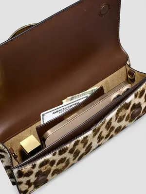 Alexis Bittar Printed Calf Hair & Leather Clutch