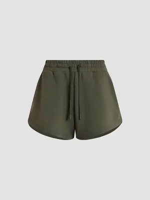 Varley Coulter High-rise Drawstring Shorts - Thyme