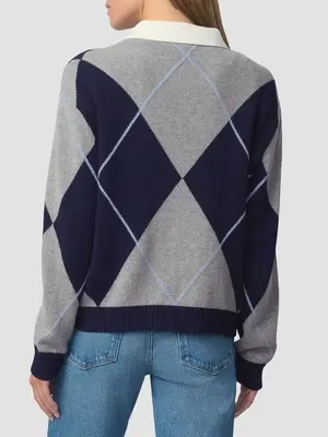 Joe's Jeans The Jude Argyle Wool-blend Collared Sweater