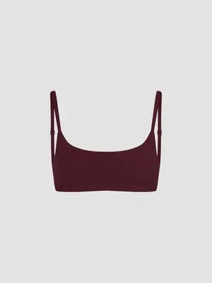 SKIMS Fits Everybody Scoop Bralette - Currant