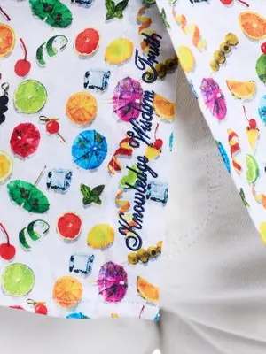 Robert Graham Garnish Printed Stretch-cotton Button-front Shirt