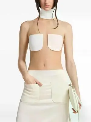 COURREGES Two-pocket Illusion Bodysuit - Neutrals