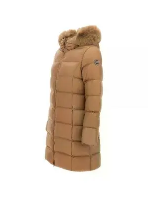 COLMAR Faux-fur Trim Hooded Coat