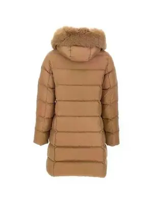 COLMAR Faux-fur Trim Hooded Coat - Brown