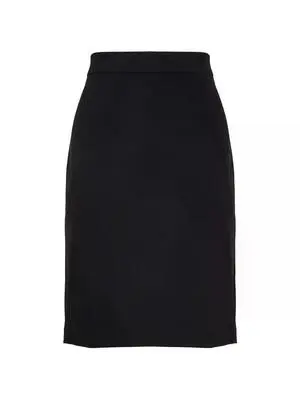 Wolford Paris Side-slit Straight Midi Skirt - Black