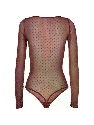 Wolford Shimmer-dot Sheer Bodysuit