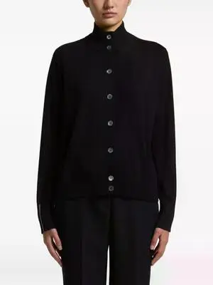 Peserico High-neck Button-up Cardigan - Blue