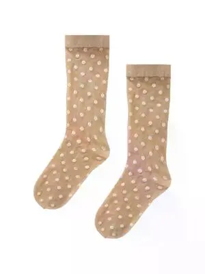 Wolford Sweet Dots Socks - Neutrals