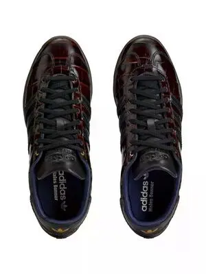 WALES BONNER Xadidas Originals Karintha Croc-embossed Leather Sneakers - Brown