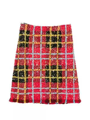 Ashish Sequin-embellished Midi Skirt - Red