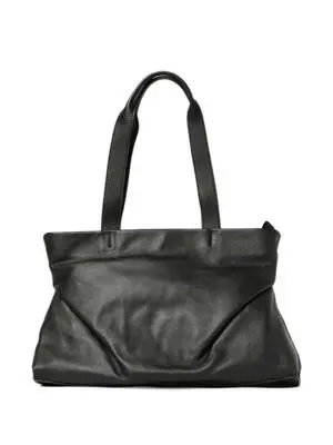 VIC MATIE Adriana Leather Tote Bag - Black