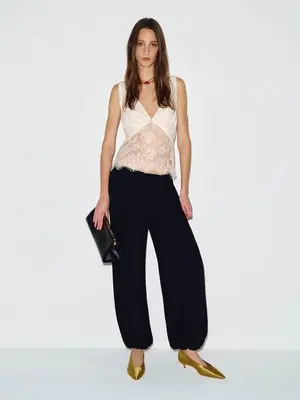 REFORMATION Taten Top Lace - Ivory