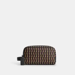 COACH OUTLET Small Travel Kit With Geometric Print - Silver/tan Multi