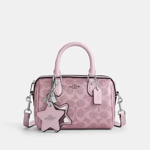 COACH OUTLET Boxed Mini Rowan Crossbody Bag And Mirror Bag Charm Set In Signature Canvas