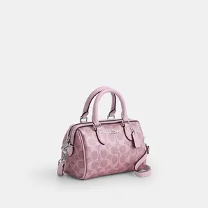 COACH OUTLET Boxed Mini Rowan Crossbody Bag And Mirror Bag Charm Set In Signature Canvas
