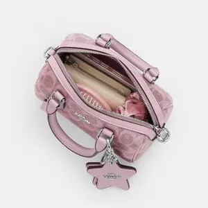 COACH OUTLET Boxed Mini Rowan Crossbody Bag And Mirror Bag Charm Set In Signature Canvas