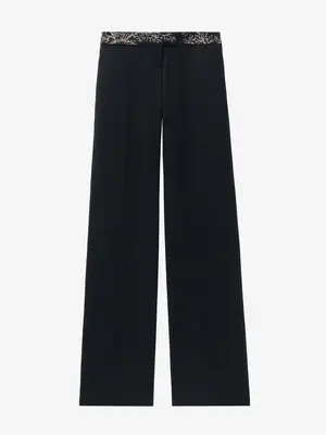 Alexander McQueen Tree Of Life' Waistband Tailored Trousers