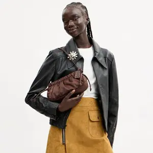 COACHTOPIA Topia Loop Ruched Small Shoulder Bag - Maple