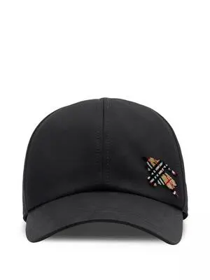 Burberry Knight Gabardine Baseball Cap - Black
