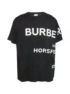 Burberry Horseferry-print Oversized T-shirt - Black