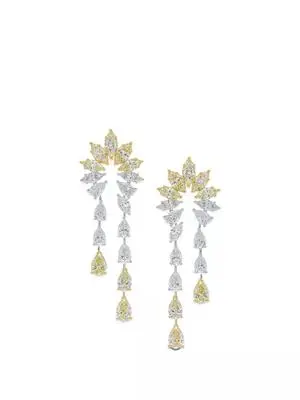 ARZANO Diamond Drop Earrings - Silver