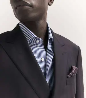 BARBA NAPOLI Cotton Stripe Slim Shirt