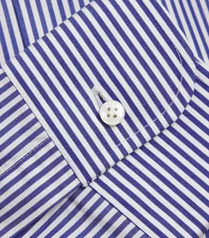BARBA NAPOLI Cotton Stripe Slim Shirt