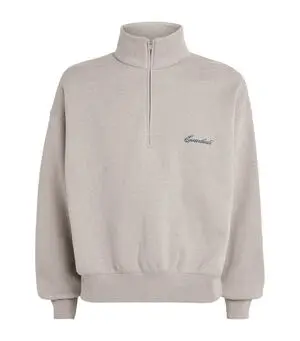 Fear Of God Signature Classic Half-zip Sweatshirt - Grey
