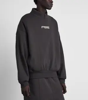 Fear Of God Logo Mock-neck Classic Sweatshirt