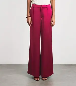 Cinq À Sept Satin Jyn Wide-leg Trousers