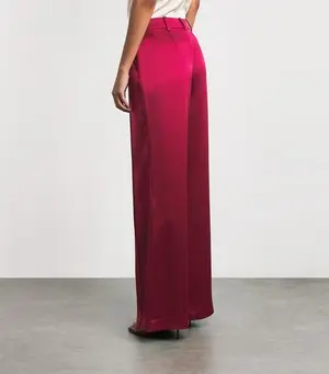Cinq À Sept Satin Jyn Wide-leg Trousers
