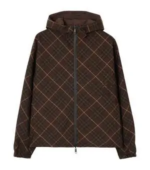 Burberry Reversible Check Hooded Jacket - Brown