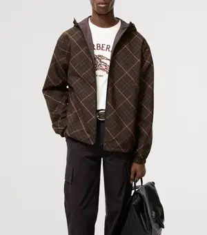 Burberry Reversible Check Hooded Jacket