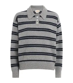 &daughter Wool Stripe Edie Polo Sweater