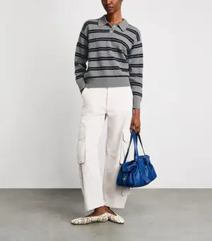 &daughter Wool Stripe Edie Polo Sweater