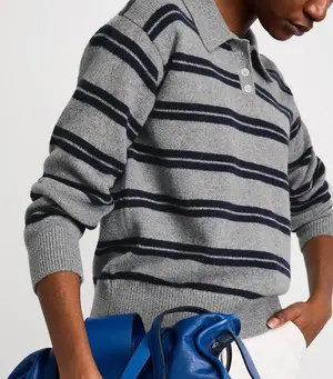 &daughter Wool Stripe Edie Polo Sweater