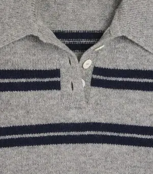 &daughter Wool Stripe Edie Polo Sweater