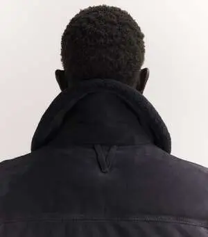 VALSTAR Suede Plush Collar Gilet