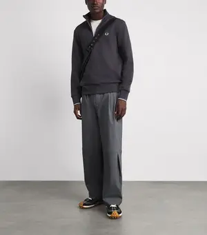 Fred Perry Cotton Half-zip Sweatshirt