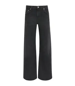 Citizens Of Humanity Nora Low-rise Wide-leg Jeans - Black